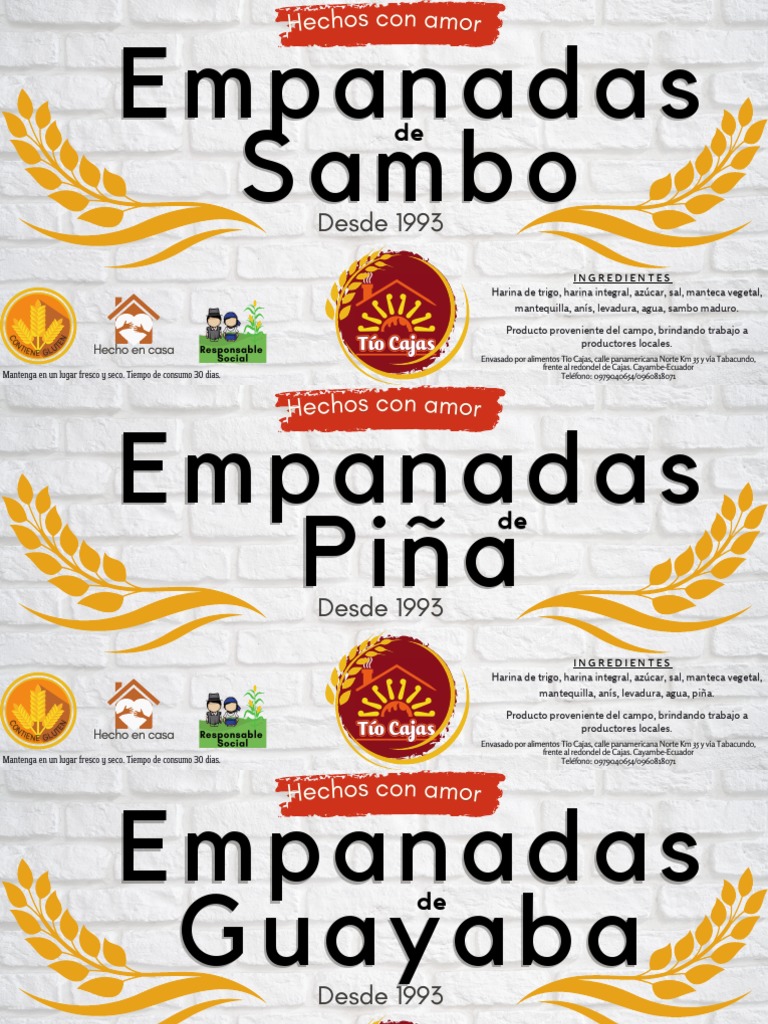 Empanadas Sambo | PDF | Mantequilla | Alimentos