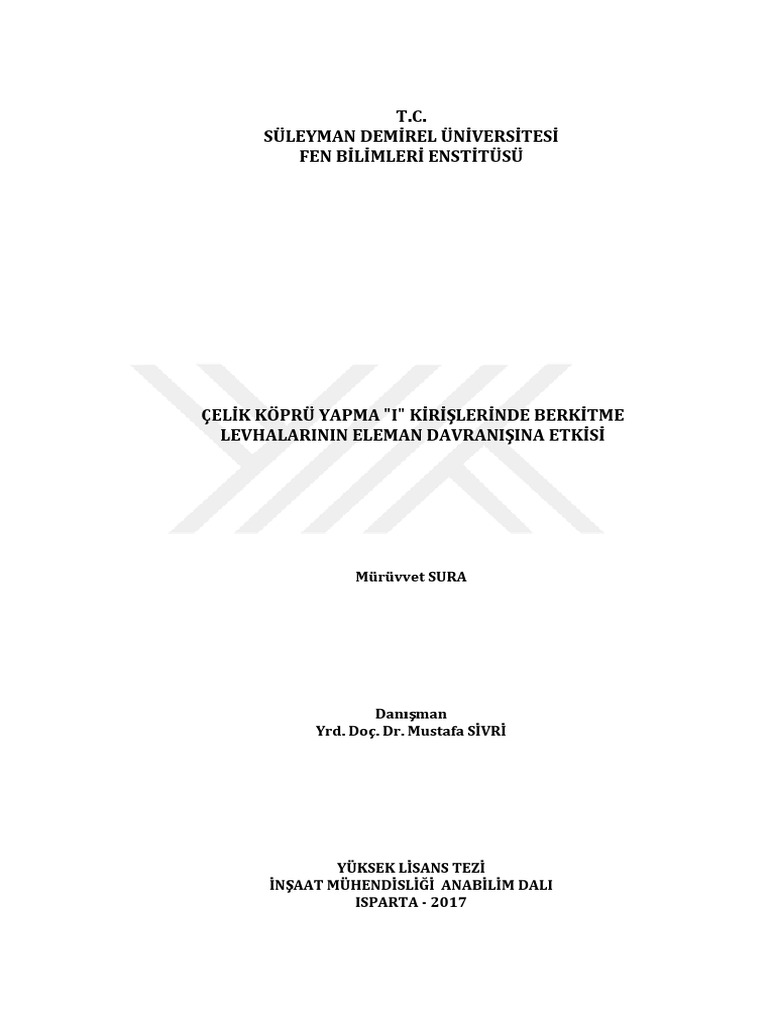 Celik Kopru Yapma I Kiris-Davranisina Etkisi - Murevvet Sura - MS - 2017 | PDF
