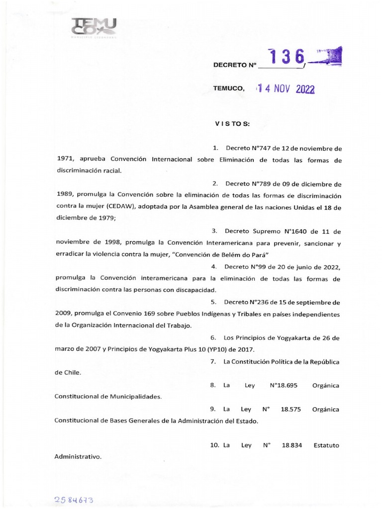 Protocolo de Acoso 136 - DPM - 2022 | PDF