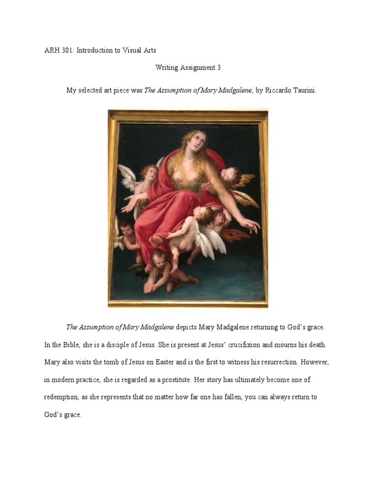 Writing Assignment 3 | PDF | Mary Magdalene | Resurrection Of Jesus