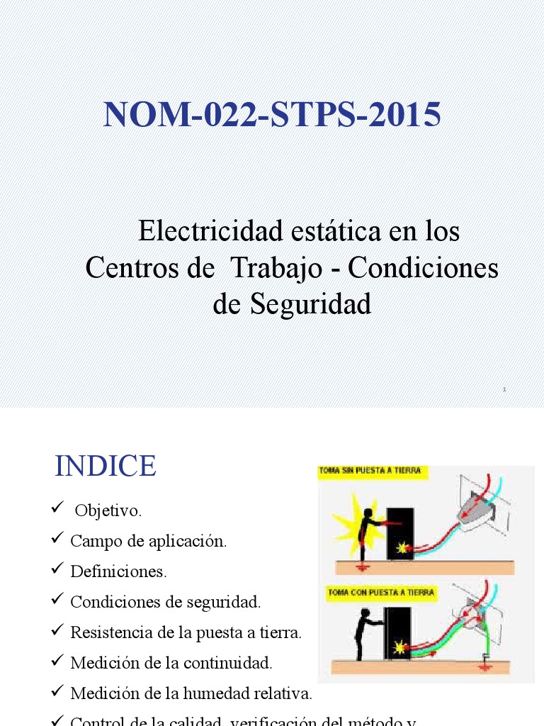 Nom 022 Stps | PDF | Medición | Electricidad