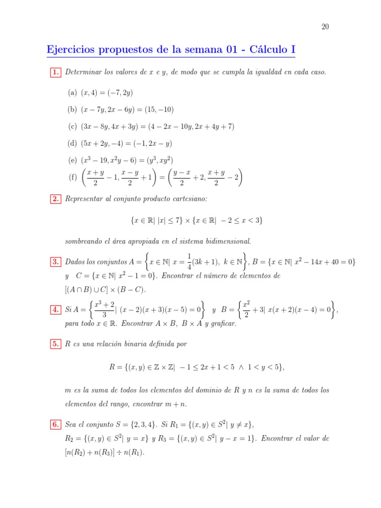 Ejercicios Propuestos de Semana 01 | PDF | Métodos y materiales de enseñanza