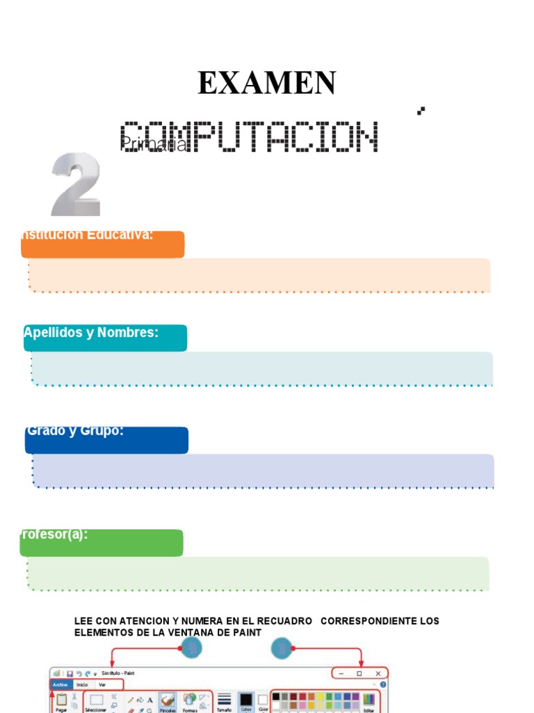 Examen 2 Grado de Primaria | PDF