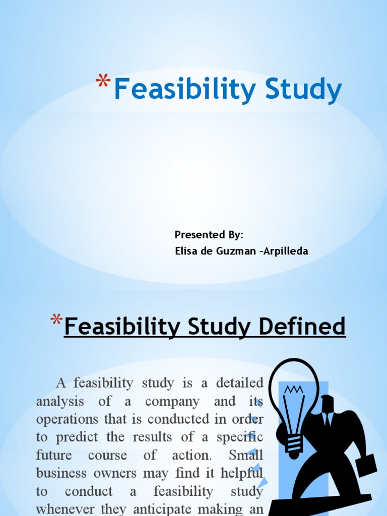 Feasibility Study2 | PDF | Business | Finance & Money Management