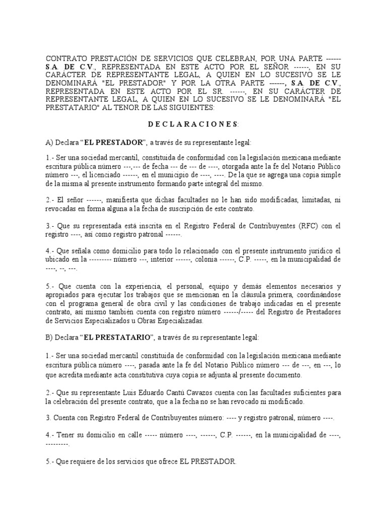 Contrato Repse | PDF | Seguro | Justicia