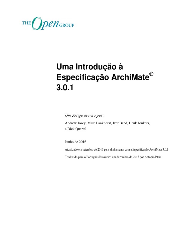 An Introduction To The ArchiMate® 3.0.1 Specification (Brazilian ...