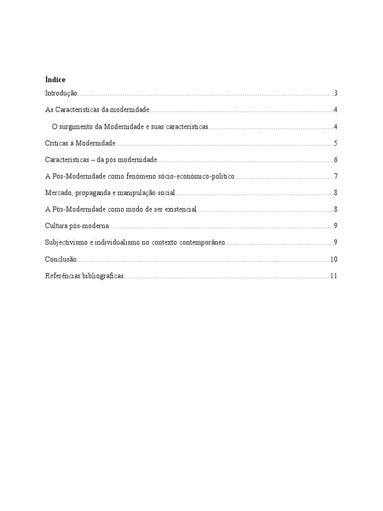 Características Da Modernidade | PDF | Modernidade | Science
