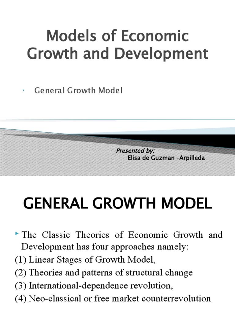 General Growth Model | PDF | Economic Growth | Private Sector