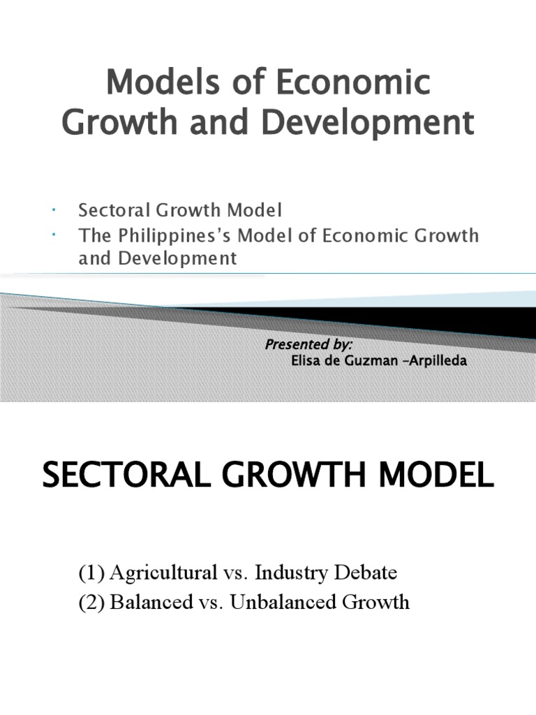 Sectorial Growth Model | PDF | Economic Growth | Political Economy