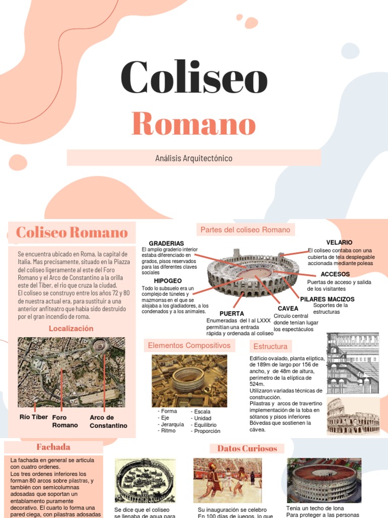 Analisis Arquitectonico Del Coliseo Romano | PDF