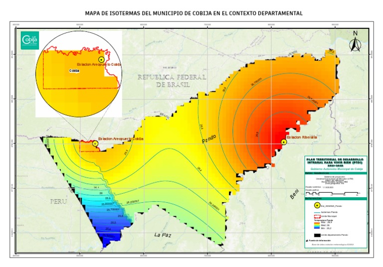 3 Mapa de Isotermas en El Contexto Departamental | Descargar gratis PDF | Geodesia | Navegación