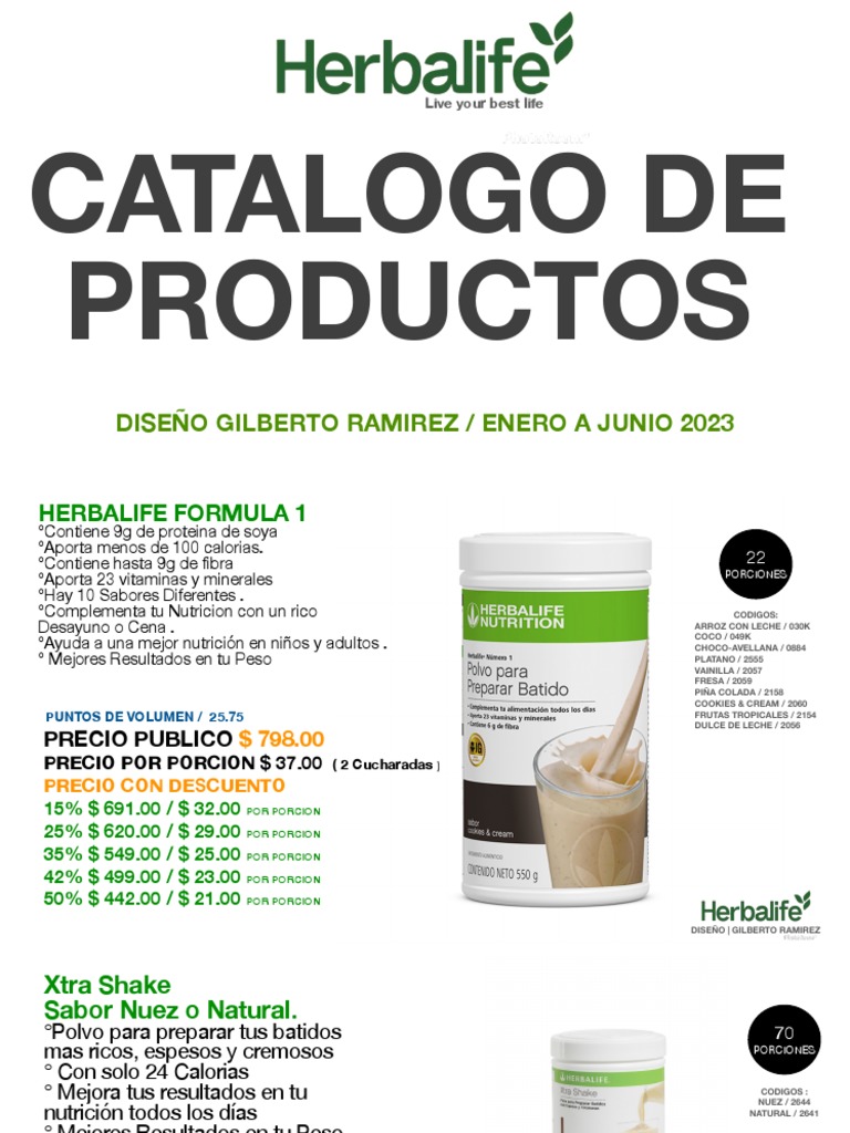 Catalogo Nuevo de Herbalife 23 | PDF