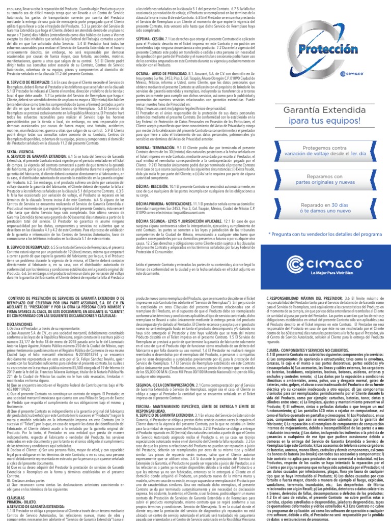 Clausulado - Cimaco | PDF