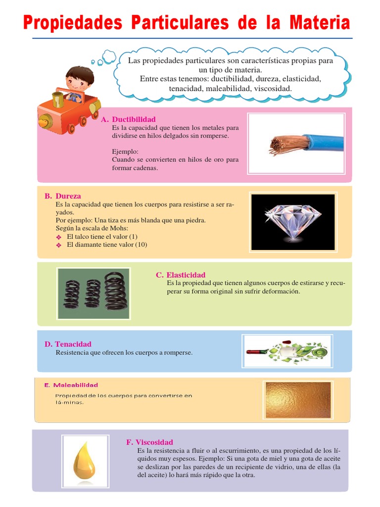 Propiedades Particulares de la Materia | PDF