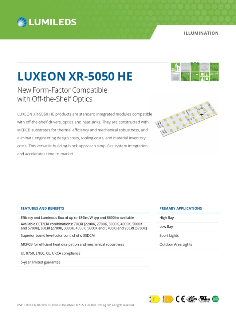 LUXEON XR 5050 HE DATASHEET | PDF