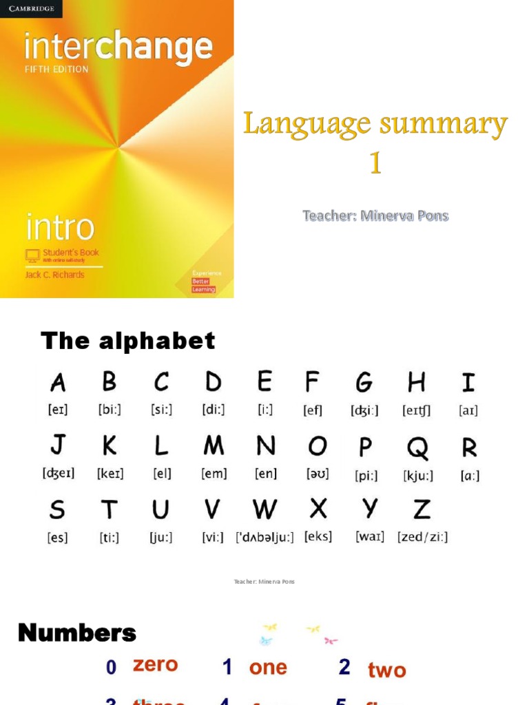 Language Summary 1 - Intro | PDF
