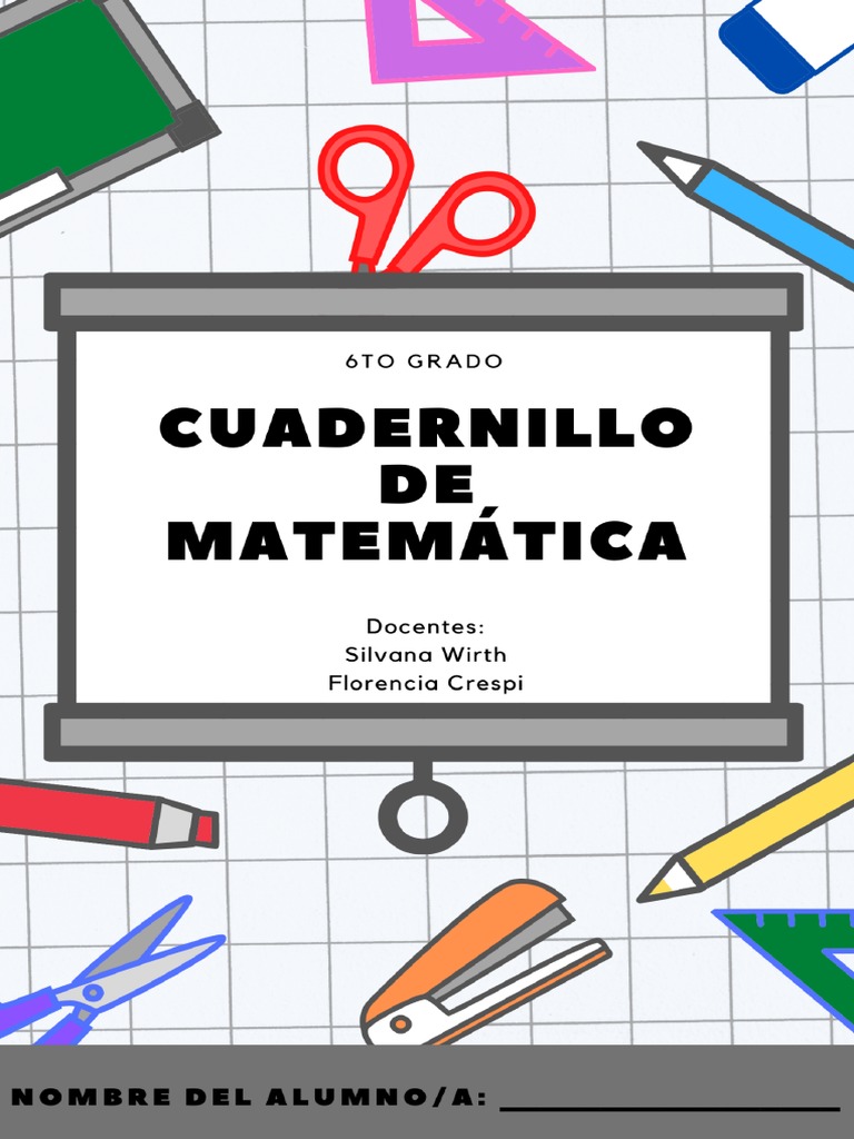 Cuadernillo de Matemática 6to Grado | PDF | Triángulo | Geometría