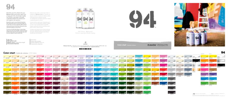 94 Color Chart | PDF | Color | Tecnicas artisticas