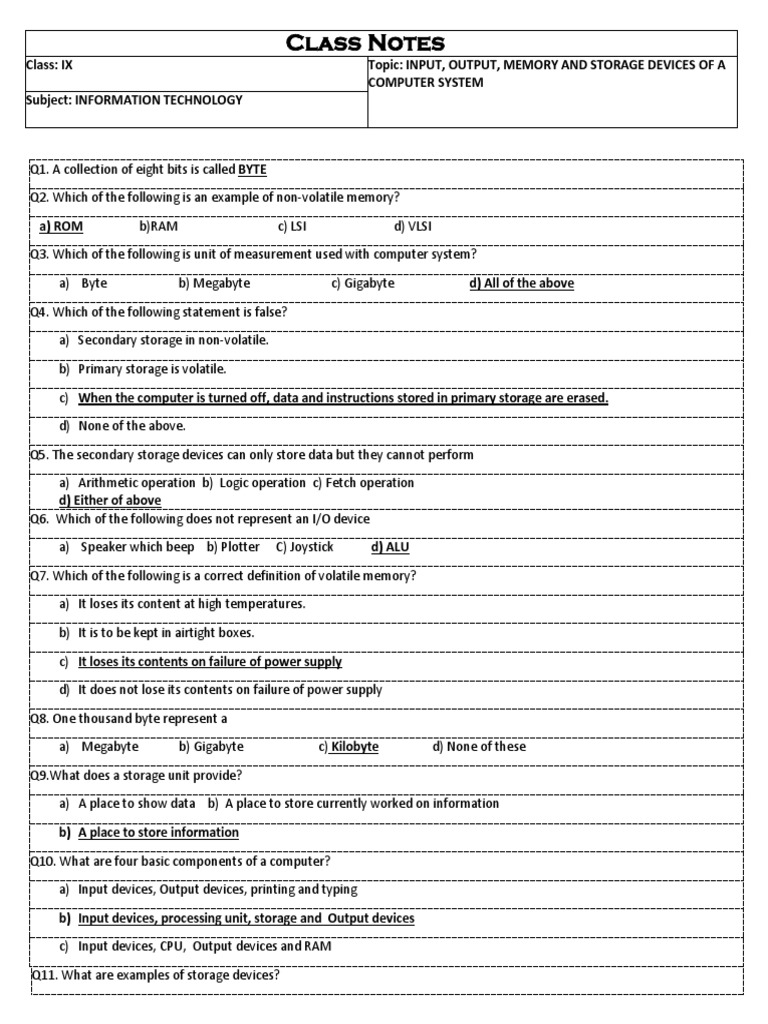 9 It | PDF | Computer Data Storage | Input/Output