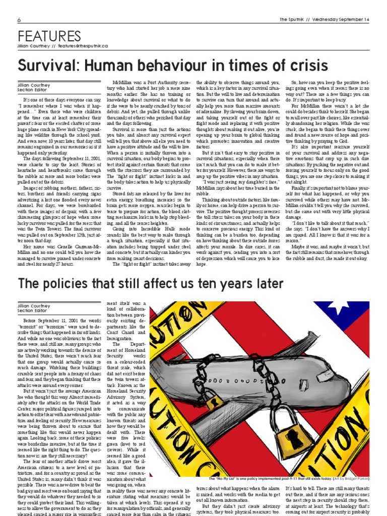Survival: Human Behaviour in Times of Crisis: Features | PDF | Fight Or ...