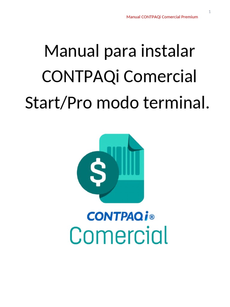 Manual de Instalacion Contpaqi Comercial Terminal | PDF | Informática