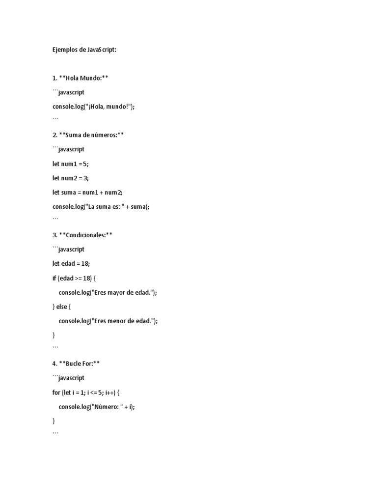 Actividad 2 Ejemplos de JavaScript | PDF