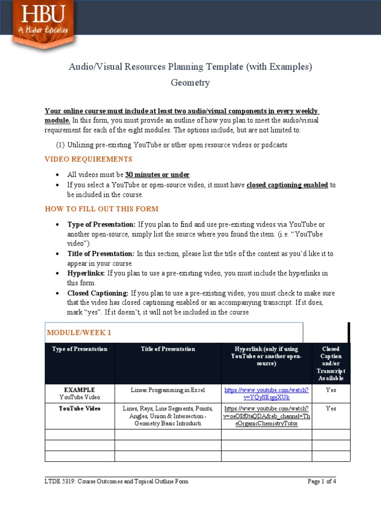 Audio Visual Resources Planning | PDF | Perpendicular | Geometry
