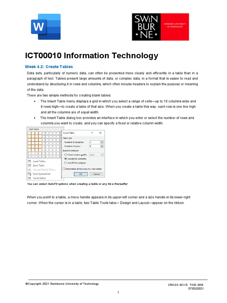 Week 4 2 Workshop Notes And Tutorial Pdf Page Layout Software