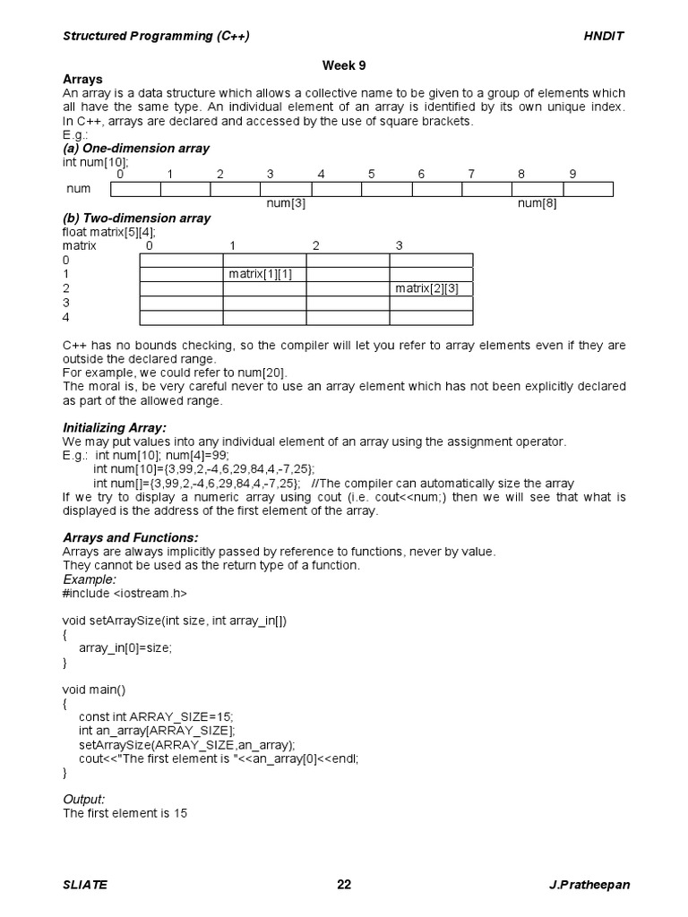 Week 09 - Structured Programming | PDF