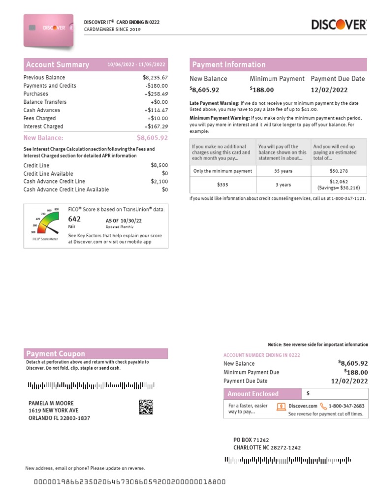 Discover Statement 20221105 9126 | PDF