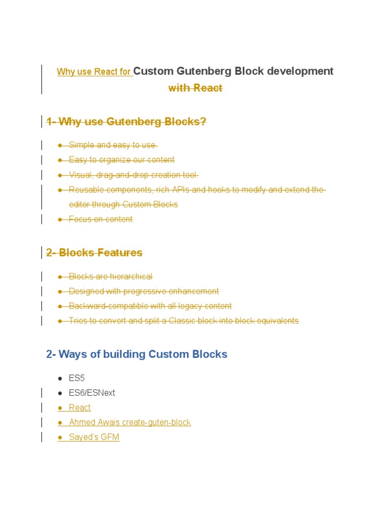Custom Gutenberg Block Development With React | PDF | Computers
