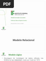 Tema 2 - Modelo Relacional. Modelo Entidade-Relacionamento. Formas ...