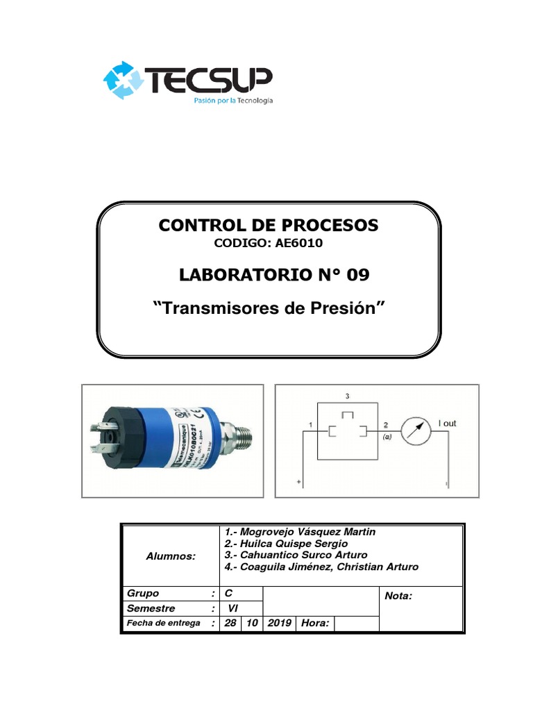 Laboratorio 09 Transmisores de Presión | PDF