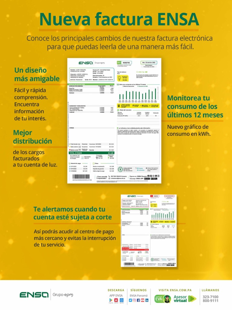 Factura Ensa Formato Digital | PDF