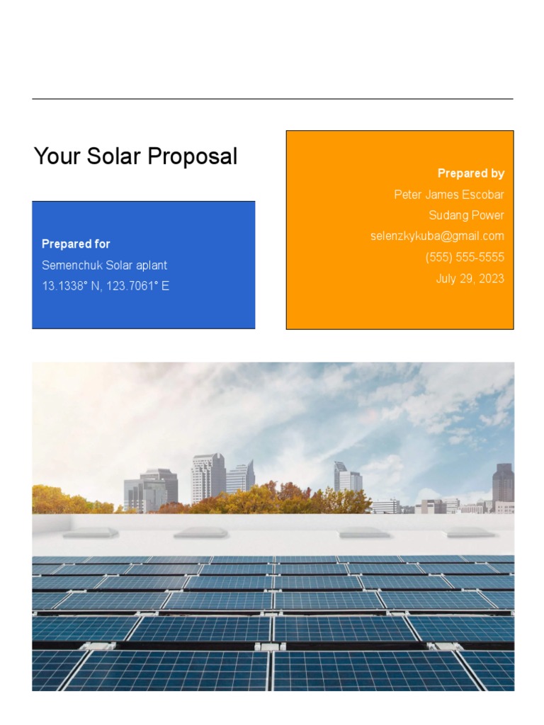 HelioScope Semenchuk Solar Aplant Simple Proposal | PDF