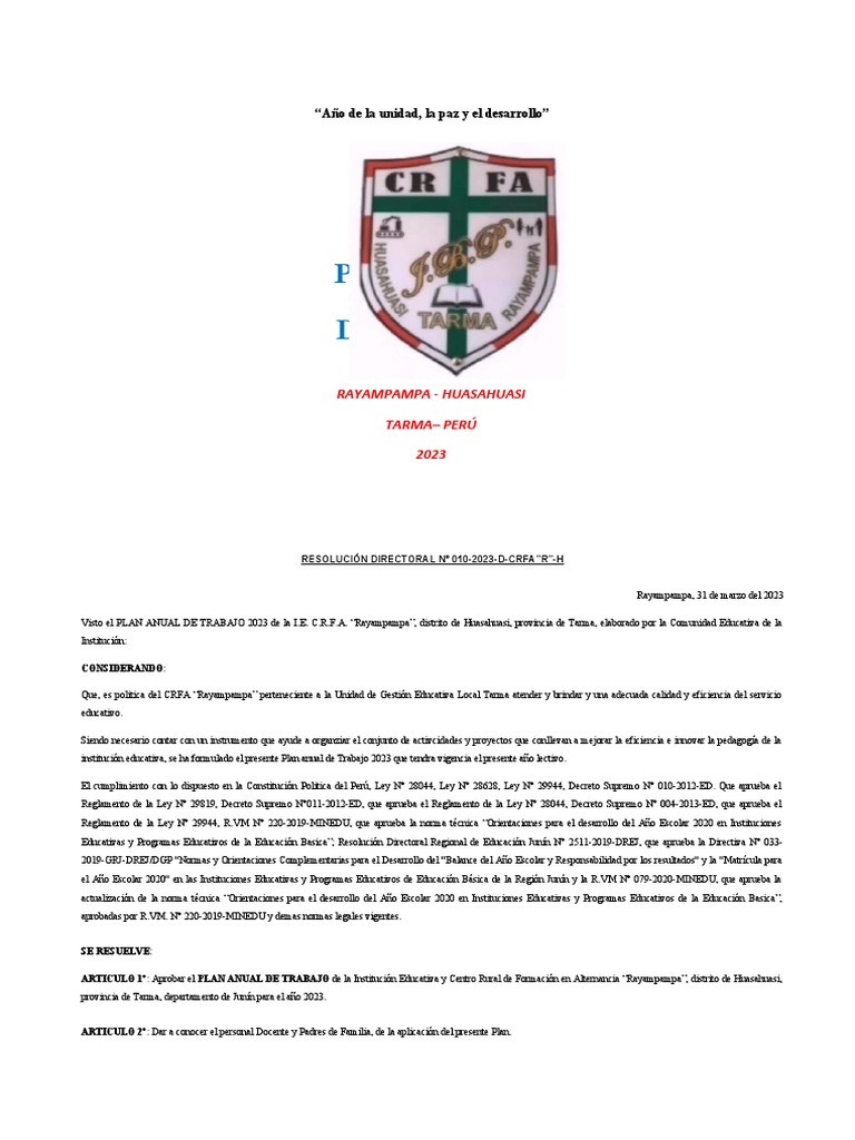 Crfa Ray - Pat 2023 | PDF | Negocios