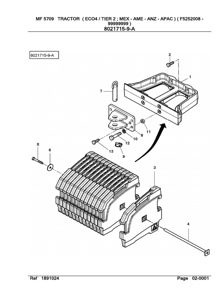 Front Axle - Weight Frame MF5709 | PDF