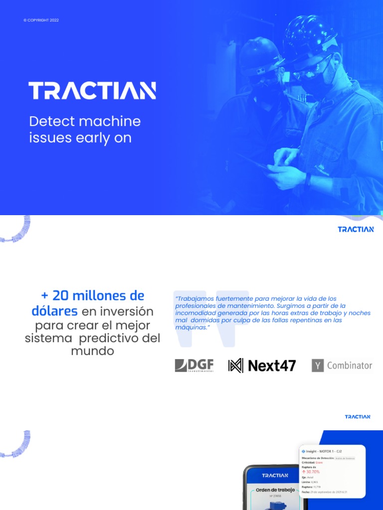 Brochure - 3 Productos TRACTIAN | PDF | Internet de las Cosas | Ingenieria Eléctrica