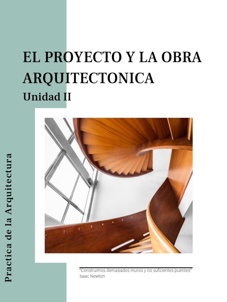 El Proyecto y La Obra Arquitectonica - Unidad Ii | PDF | Business | Arquitecto