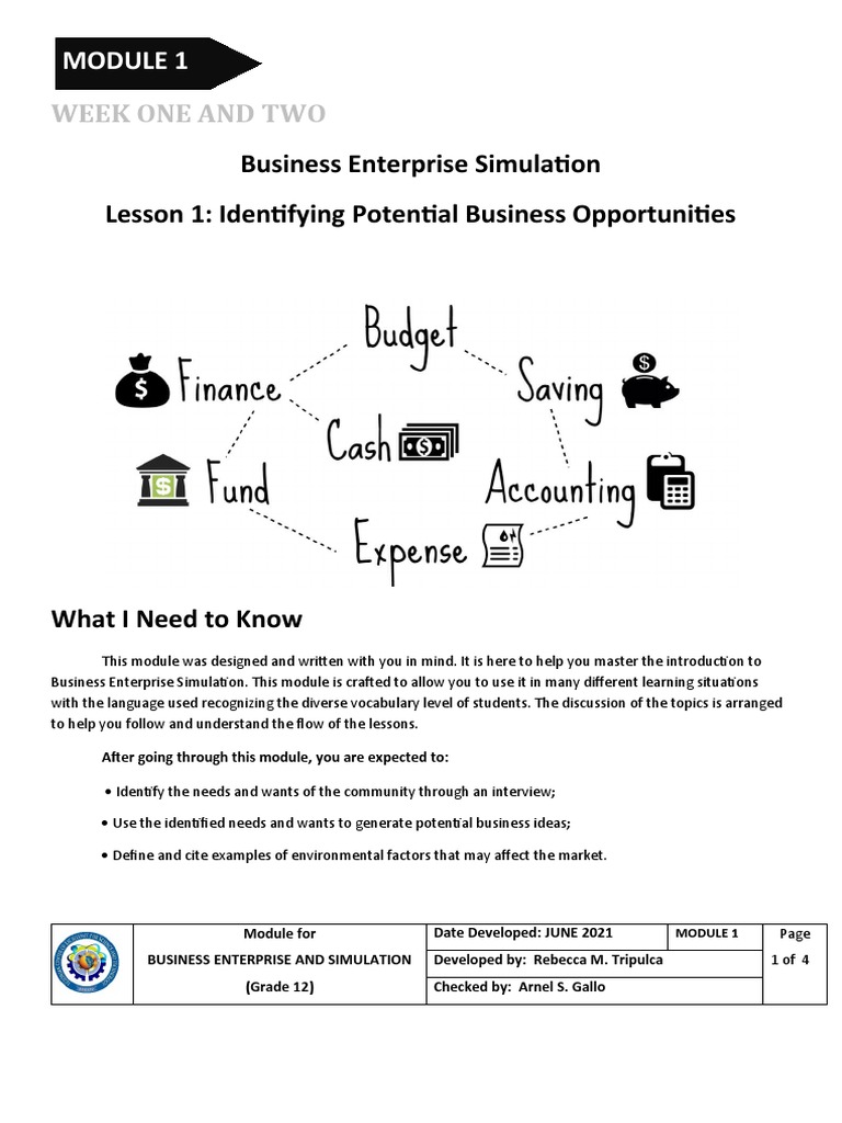 Business Enterprise Simulation Overview | PDF | Financial Economics ...
