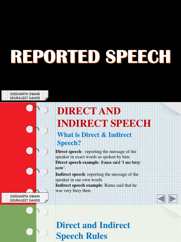 Reported Speech | PDF