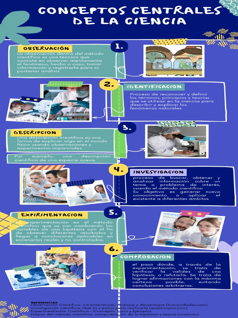 Infografía de Conceptos Centrales de La Ciencia | PDF
