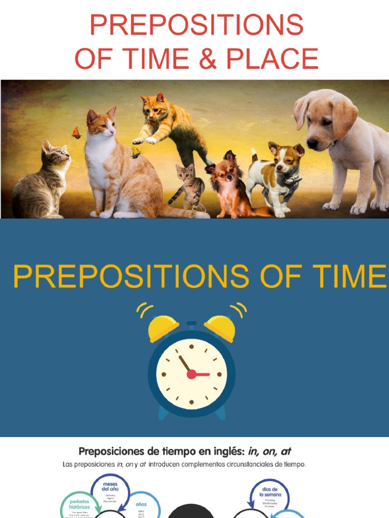 Prepositions of Time & Place | PDF