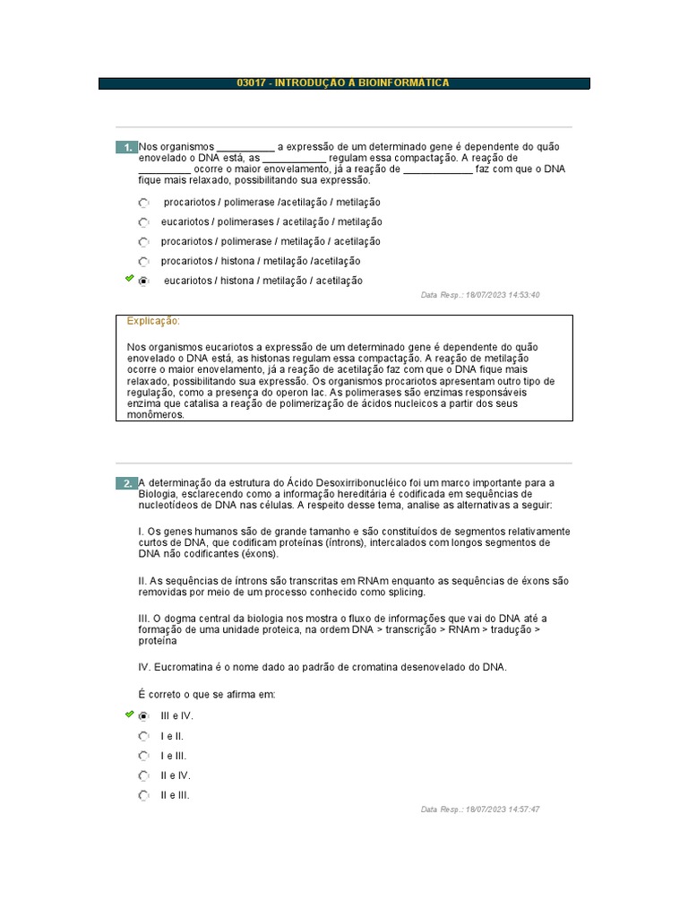 Bioinformatica Tema 1 | PDF