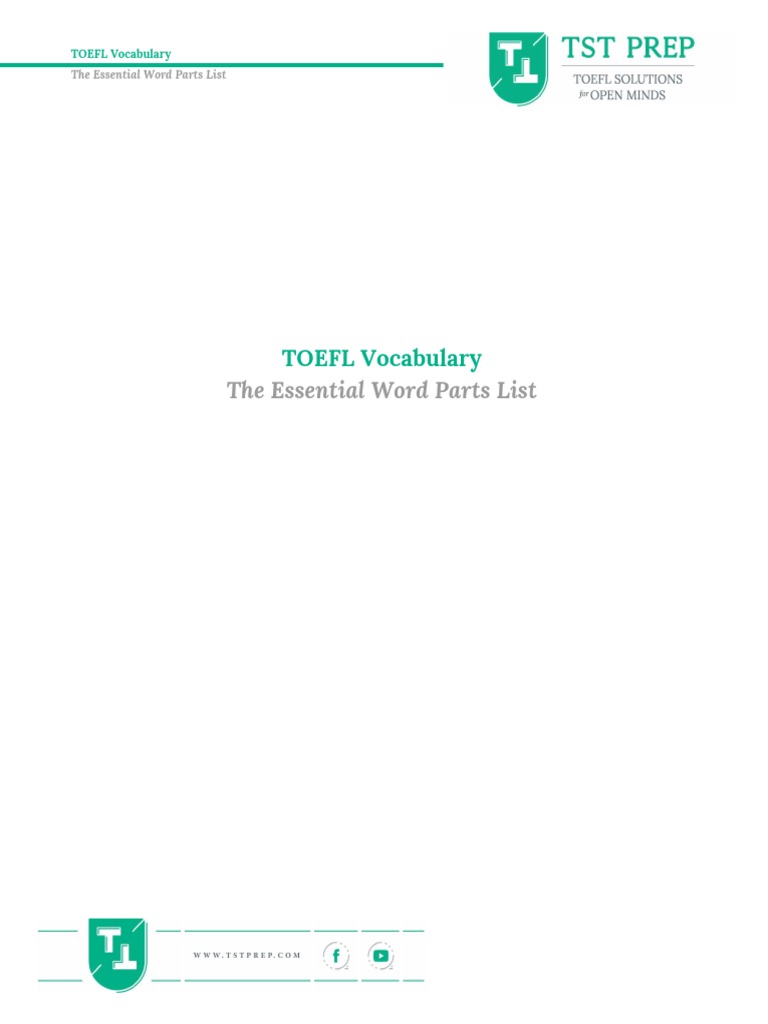Essential+Word+Parts+List,+TEC 1 | PDF