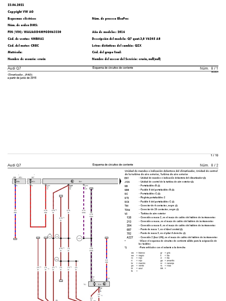 Diagrama climatizador 9AD | PDF | Conector eléctrico | Bienes ...
