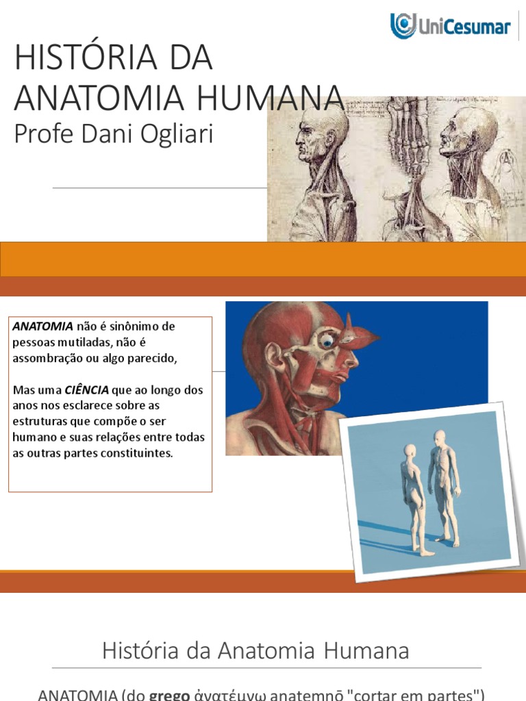Aula 1 - História Da Anatomia | PDF | Leonardo da Vinci | Anatomia