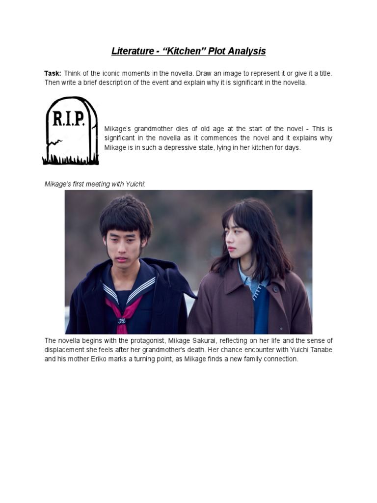 Literature - KITCHEN - Plot Analysis - 2023 | PDF