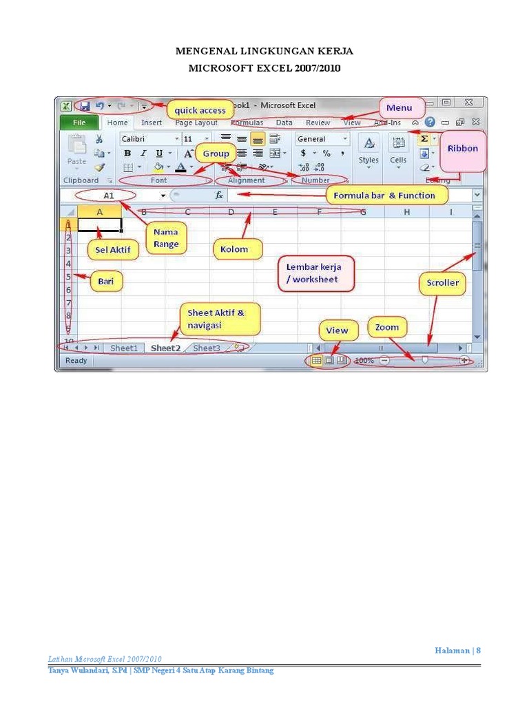 Latihan Mengetik MS - Excel 2007 | PDF | Metode & Bahan Ajar