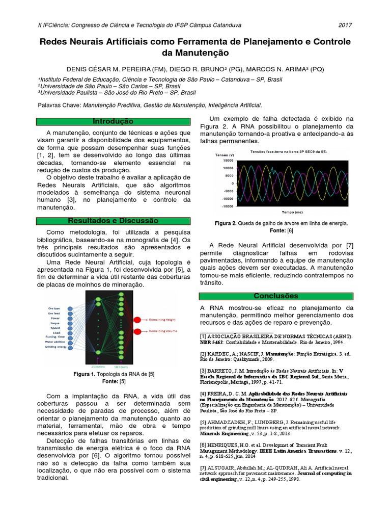 Artigo - Denis - Diego - Marcos | PDF | Rede neural artificial | Rede de computadores